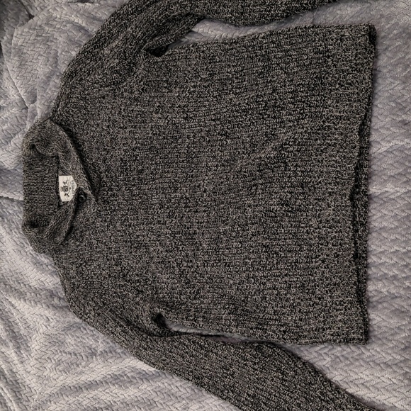 Express | Sweaters | Vintage Express Gray And Black Cowl Neck Mens ...